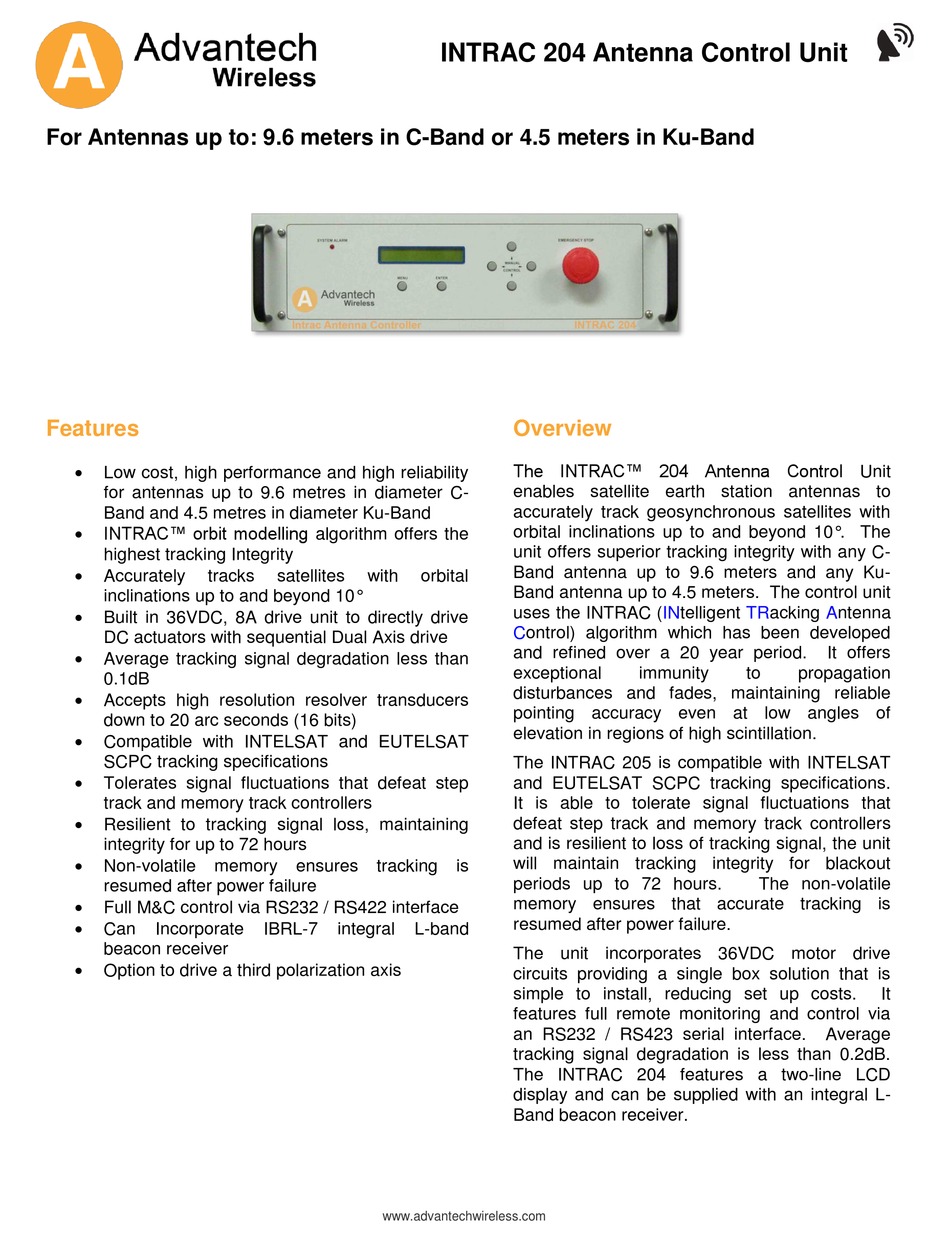 ADVANTECH INTRAC 204 SPECIFICATIONS Pdf Download ManualsLib ADVANTECH INTRAC 204 SPECIFICATIONS Pdf Download ManualsLib