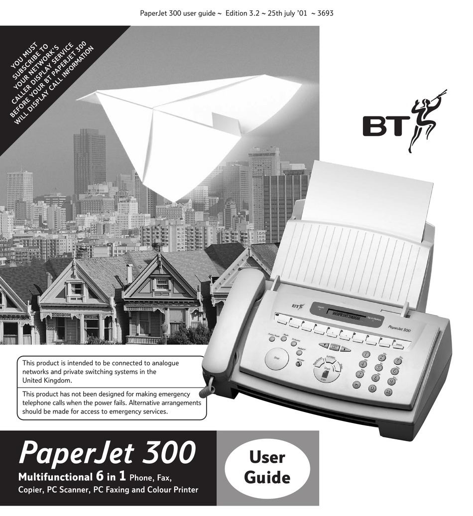 BT FAX USER MANUAL Pdf Download | ManualsLib