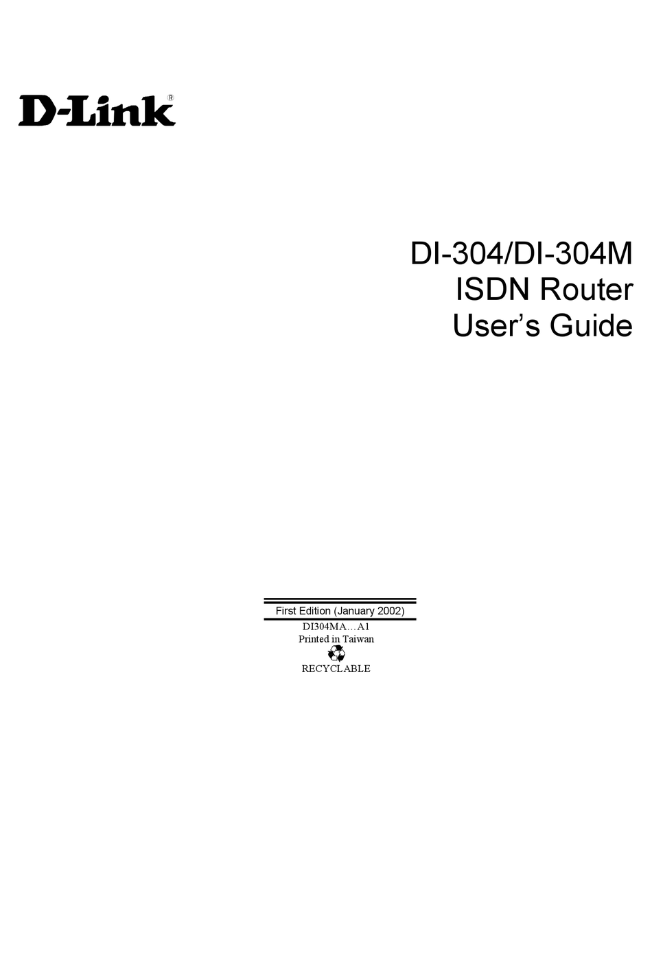 D-LINK DI-304 USER MANUAL Pdf Download | ManualsLib