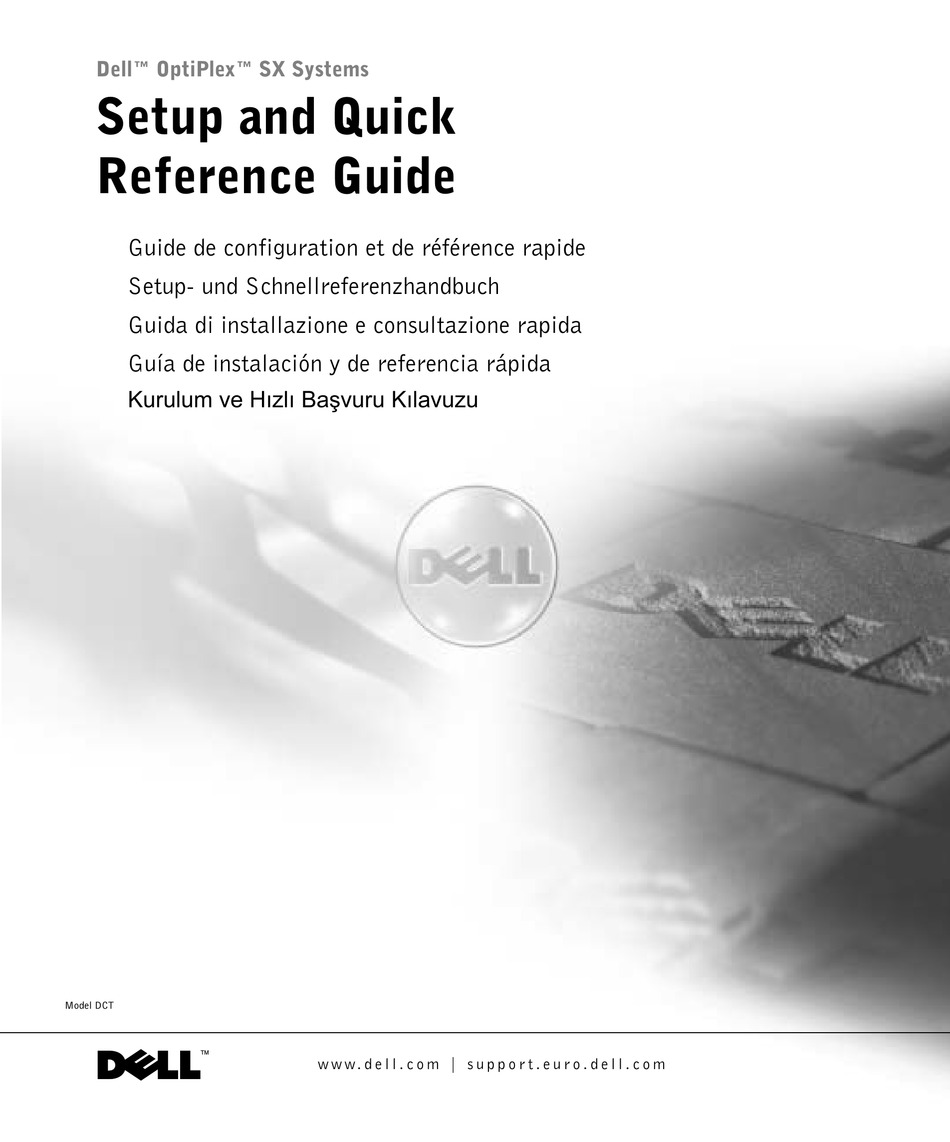 DELL OPTIPLEX 2U454 SETUP AND QUICK REFERENCE MANUAL Pdf Download ...