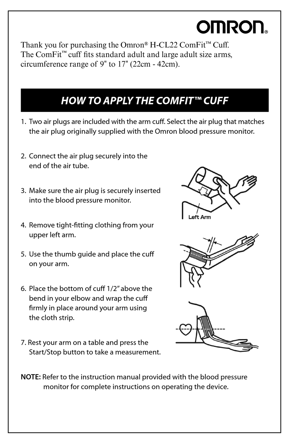 OMRON H CL22 COMFIT MANUAL Pdf Download ManualsLib