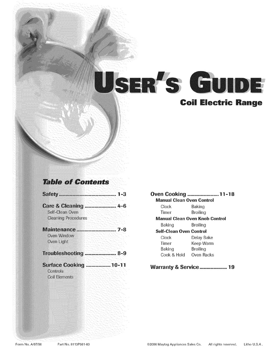 MAGIC CHEF CER1115AAT USER MANUAL Pdf Download | ManualsLib
