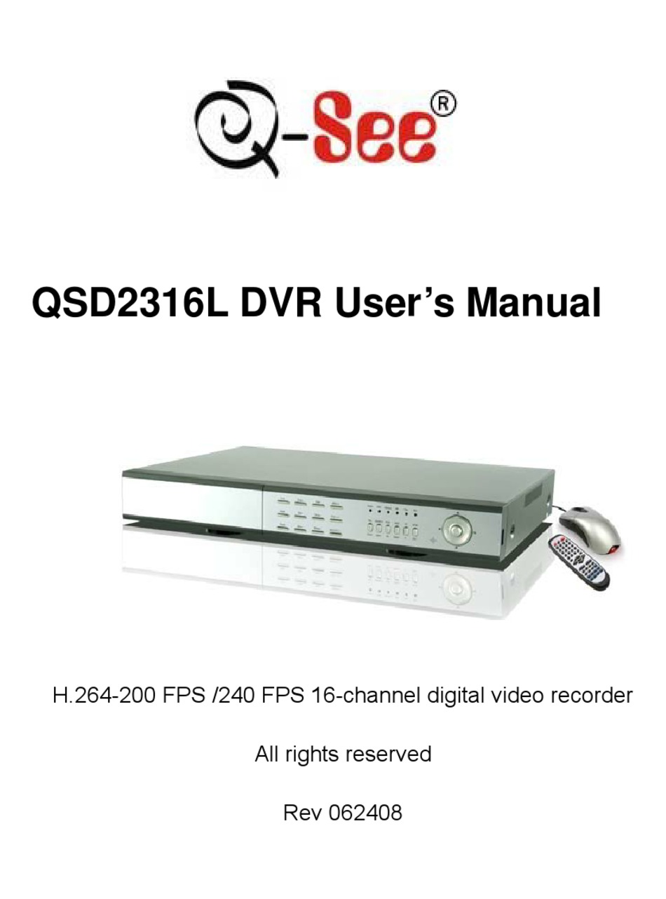 Q-SEE QSD2316L USER MANUAL Pdf Download | ManualsLib