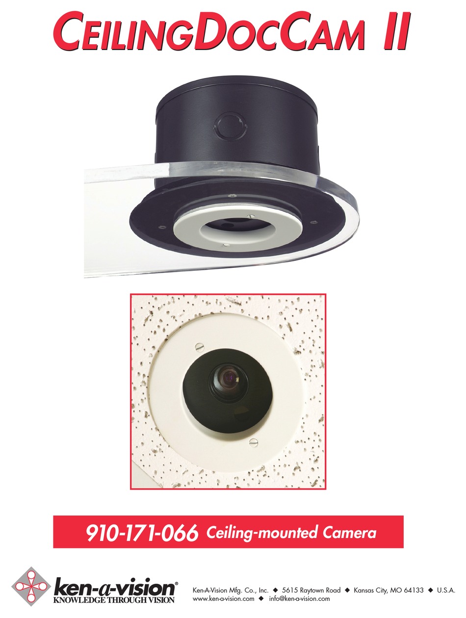 KEN A VISION DOCCAM II 910-171-066 SPECIFICATION Pdf Download | ManualsLib