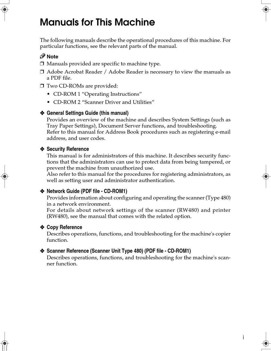 SAVIN 4800WD OPERATING MANUAL Pdf Download | ManualsLib