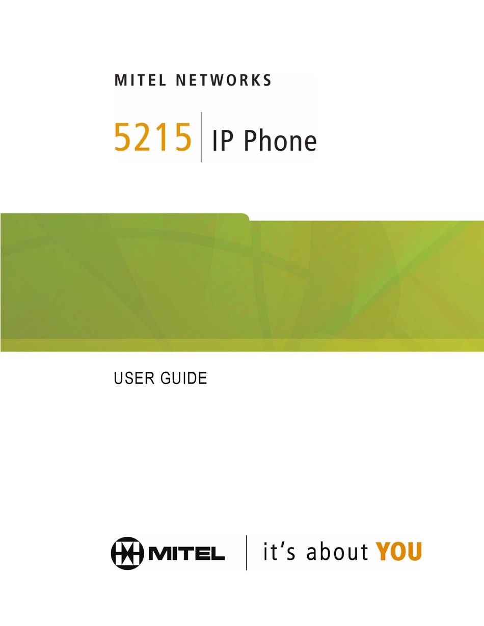 MITEL 5215 USER MANUAL Pdf Download | ManualsLib