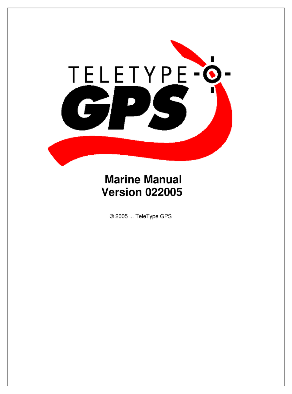TELETYPE GPS MARINE MANUAL Pdf Download | ManualsLib