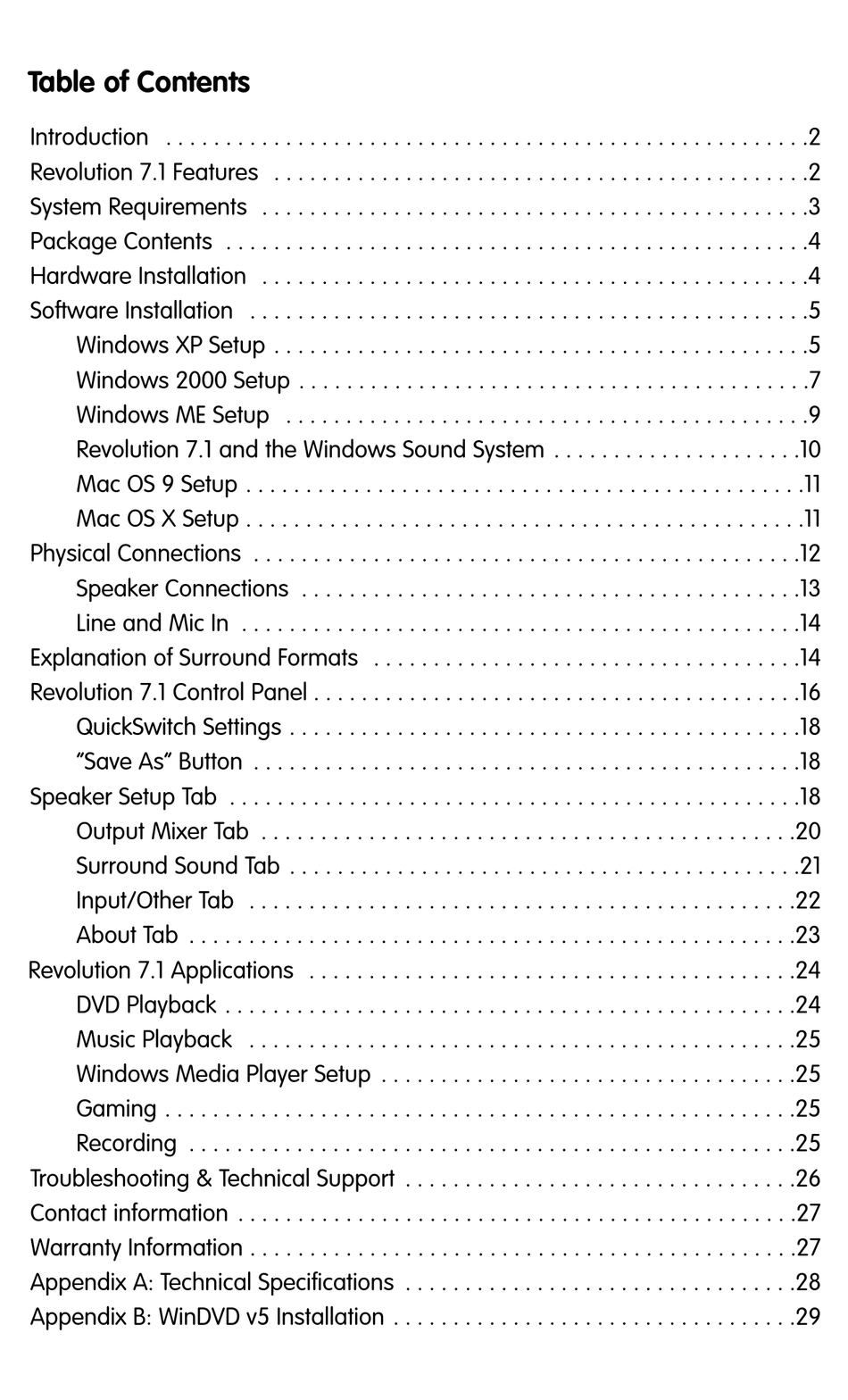 M-AUDIO REVOLUTION 7.1 USER MANUAL Pdf Download | ManualsLib