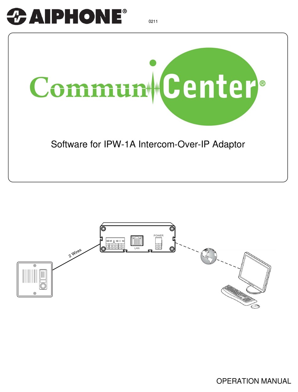 AIPHONE COMMUNCENTER OPERATION MANUAL Pdf Download | ManualsLib