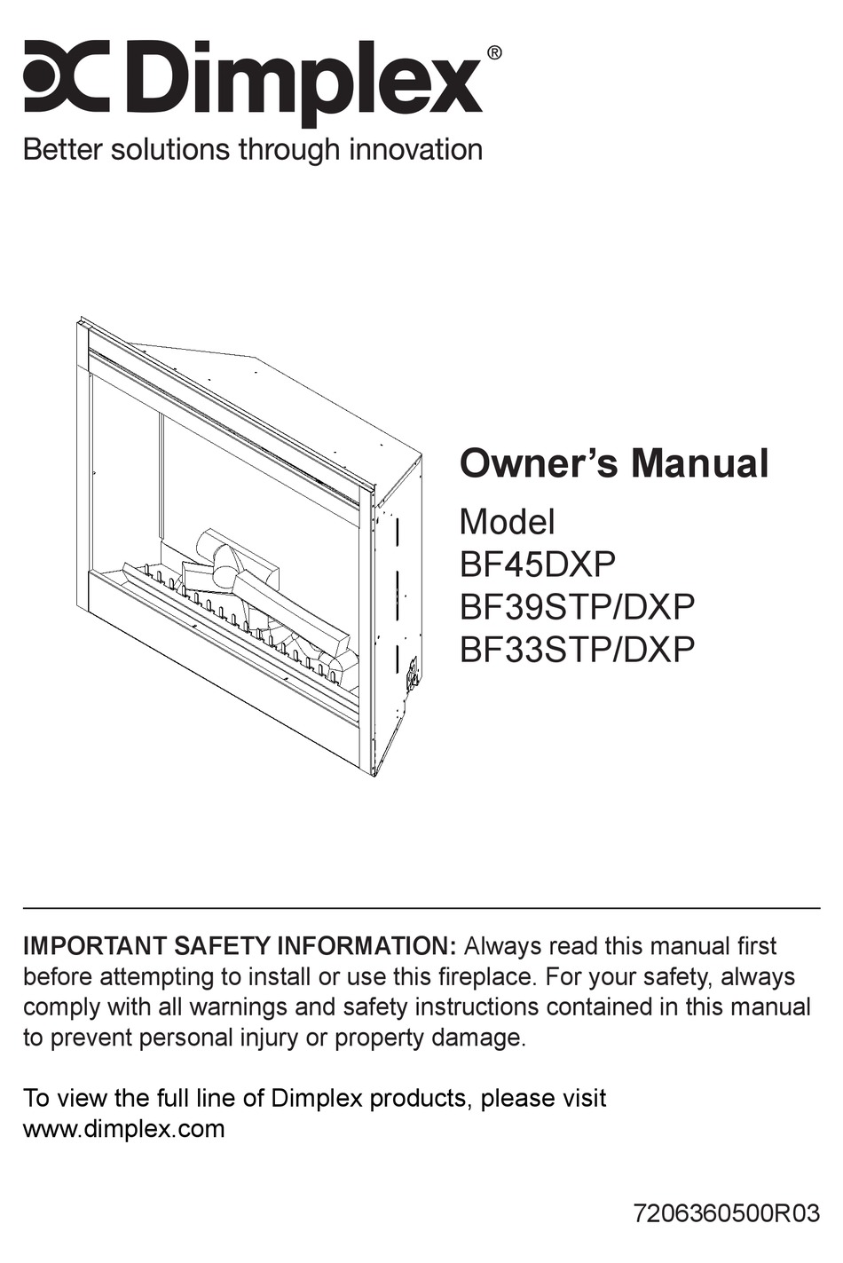 DIMPLEX BF45DXP OWNER'S MANUAL Pdf Download | ManualsLib