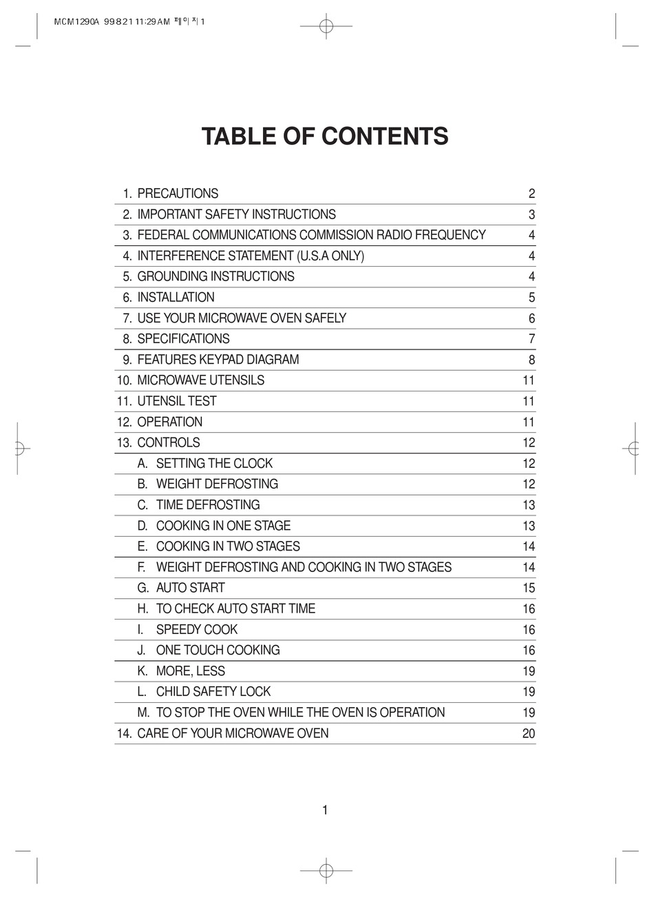 MAGIC CHEF MCM1290A USER MANUAL Pdf Download | ManualsLib