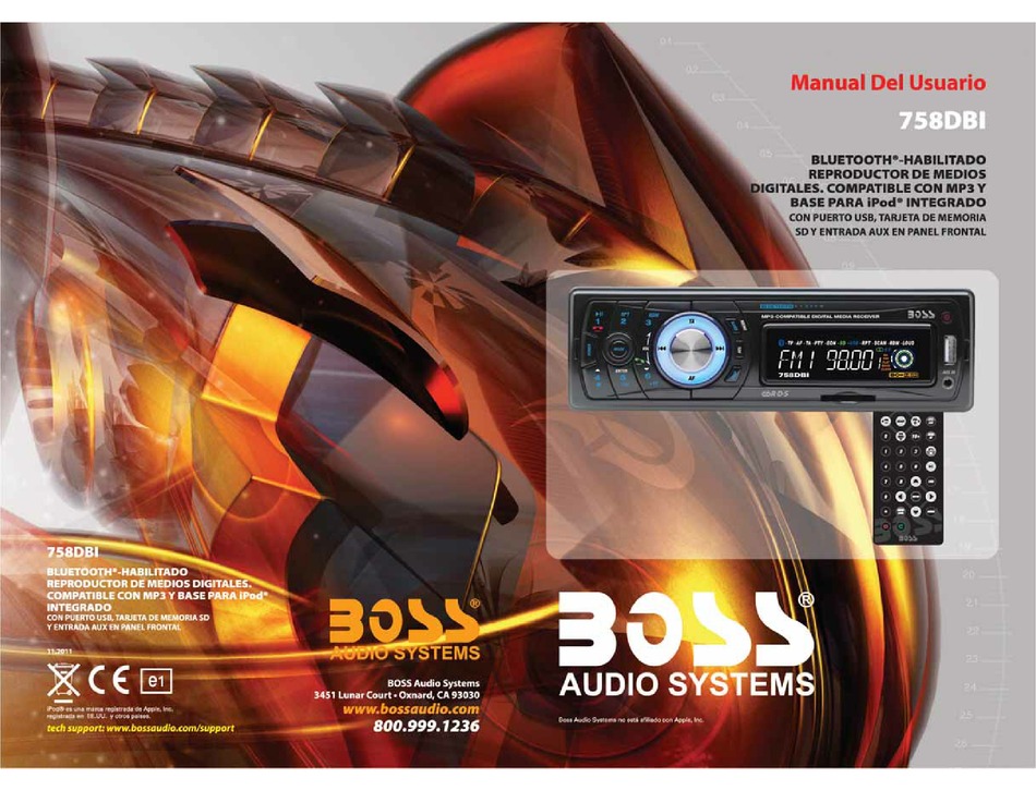 BOSS AUDIO SYSTEMS 758DBI MANUAL DEL USUARIO Pdf Download | ManualsLib