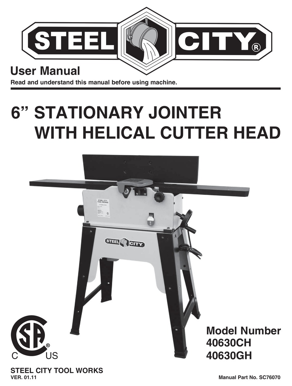 Steel city 6 inch jointer store