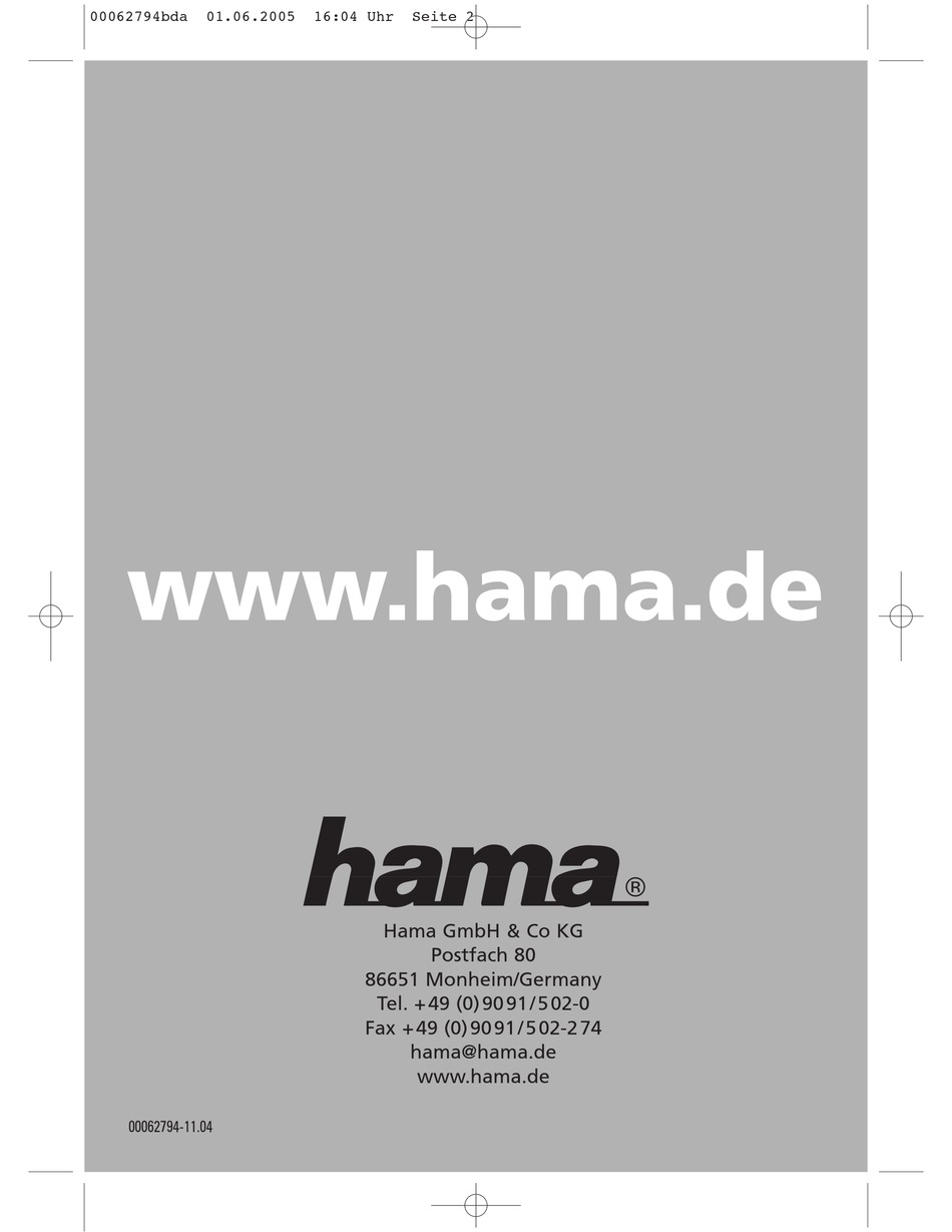 HAMA PS-100 BLUETOOTH PRINTER ADAPTER OPERATING INSTRUCTION Pdf ...