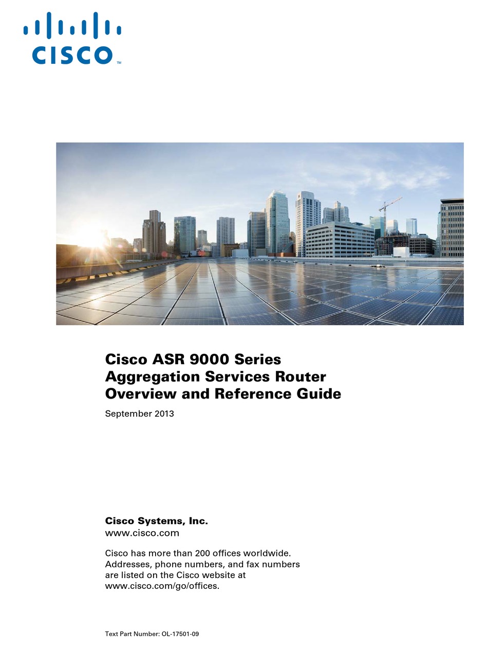 Cisco Asr 9001 S Overview And Reference Manual Pdf Download Manualslib