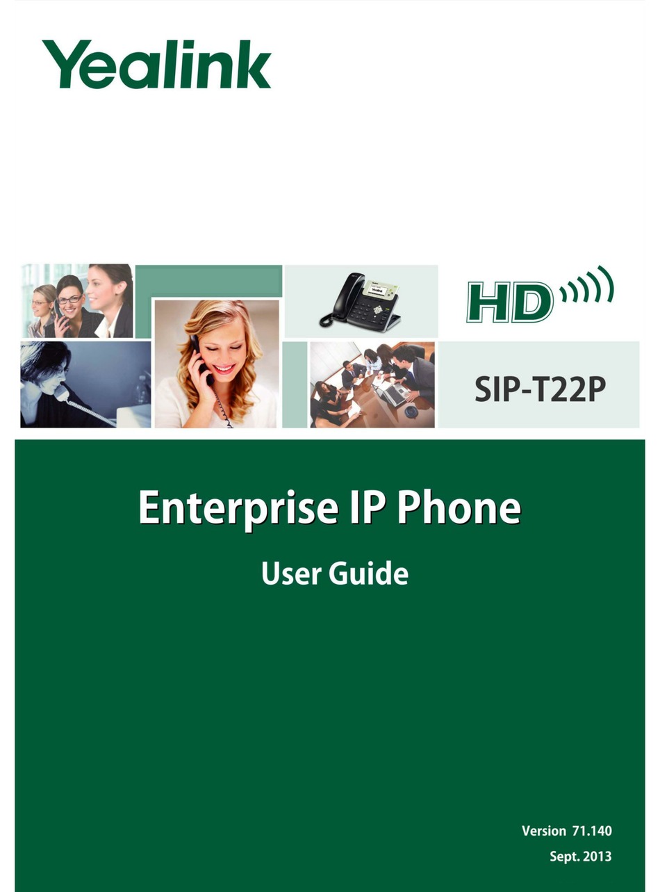 YEALINK SIP-T22P USER MANUAL Pdf Download | ManualsLib