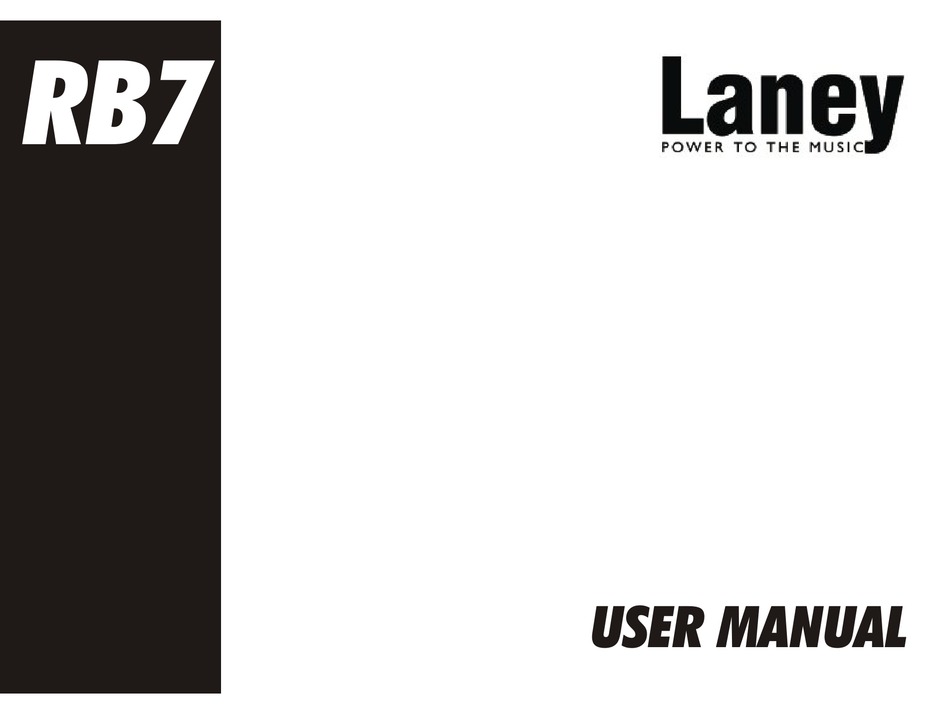 LANEY RB7 USER MANUAL Pdf Download | ManualsLib