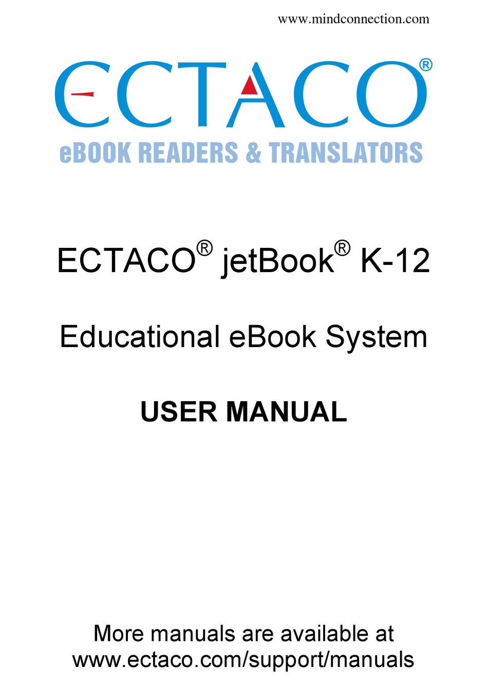 ECTACO JETBOOK K-12 USER MANUAL Pdf Download | ManualsLib