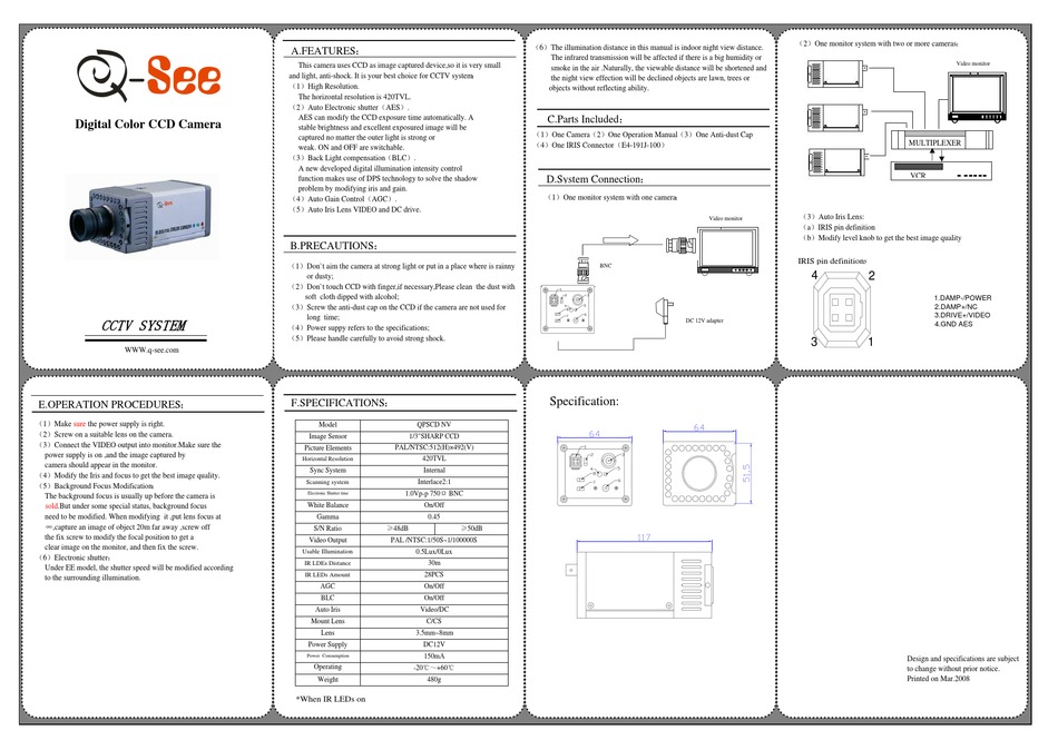 Q-SEE QPSCD NV USER MANUAL Pdf Download | ManualsLib