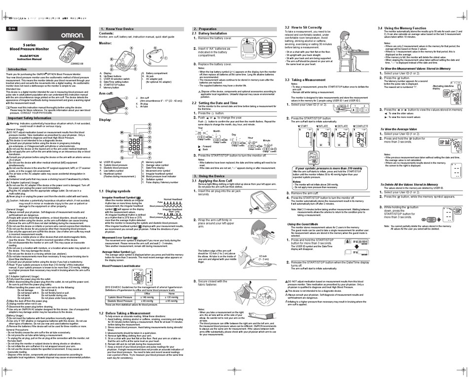 Omron Bp Monitor Symbols Captions Energy