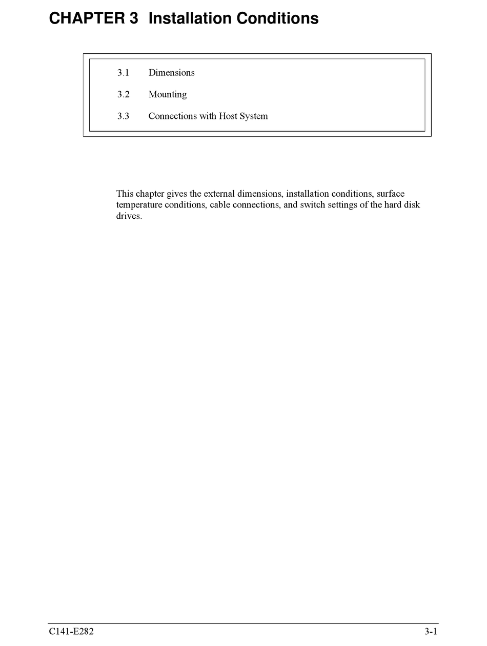 FUJITSU C141-E282 INSTALLATION MANUAL Pdf Download | ManualsLib
