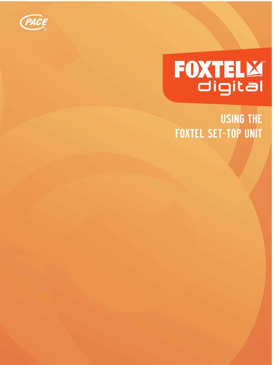 FOXTEL X DIGITAL USER MANUAL Pdf Download | ManualsLib