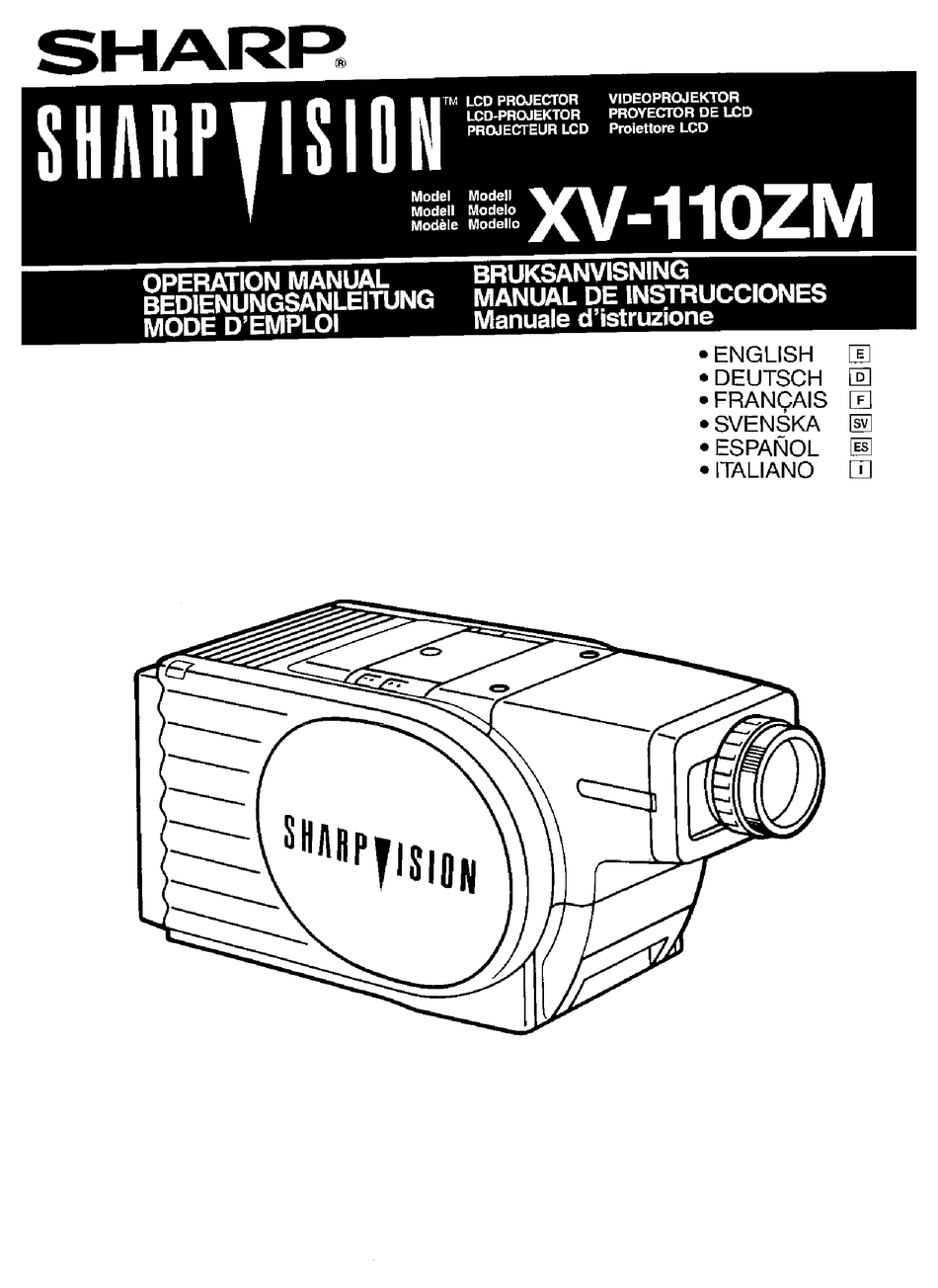 SHARP VISION XV 110ZM BEDIENUNGSANLEITUNG Pdf Download ManualsLib SHARP VISION XV 110ZM BEDIENUNGSANLEITUNG Pdf Download ManualsLib