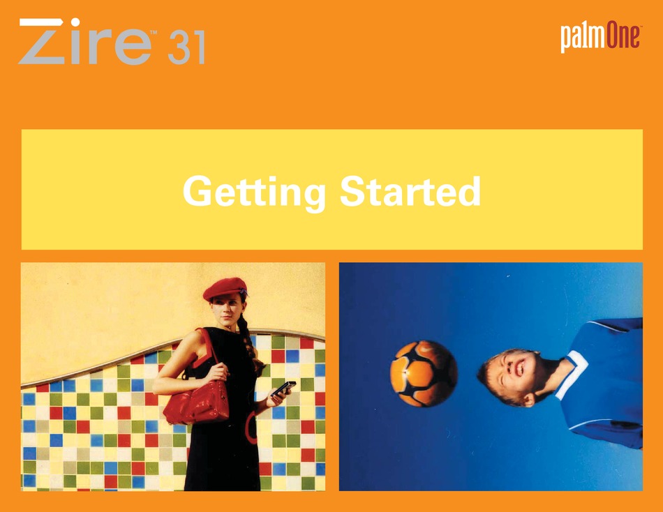 PALMONE ZIRE 31 GETTING STARTED Pdf Download | ManualsLib