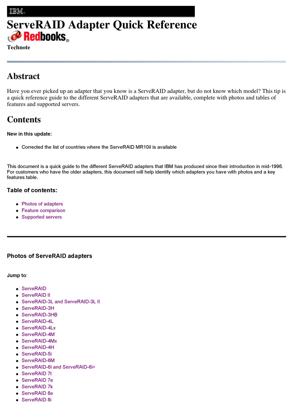 IBM SERVERAID QUICK REFERENCE Pdf Download | ManualsLib