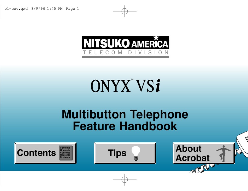 NITSUKO ONYX VSI FEATURE HANDBOOK Pdf Download | ManualsLib