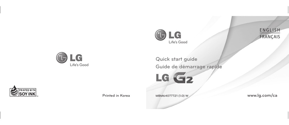 LG G2 QUICK START MANUAL Pdf Download | ManualsLib