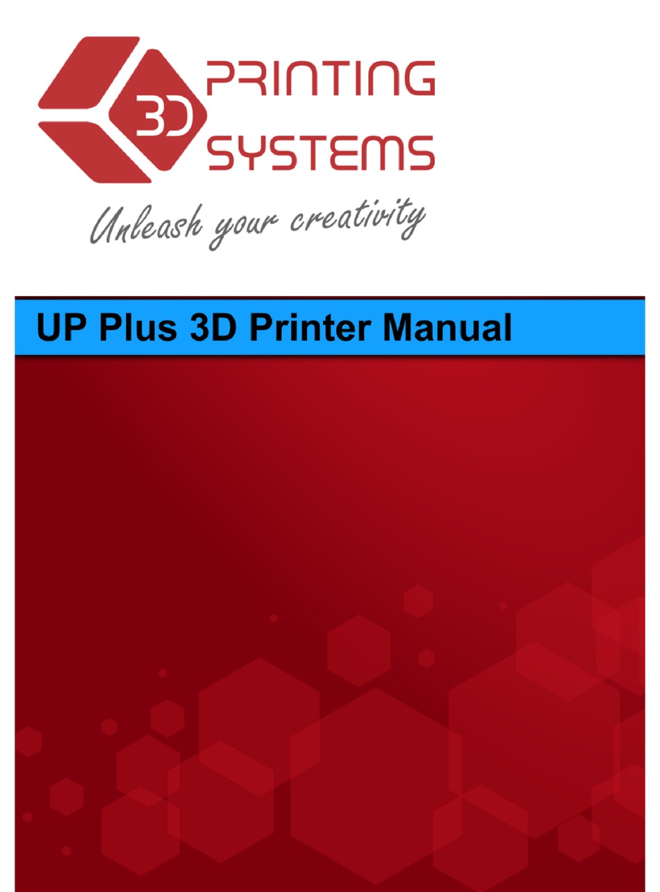 3D PRINTING SYSTEMS UP PLUS USER MANUAL Pdf Download ManualsLib 3d-printing-systems-up-plus-user-manual-pdf-download-manualslib