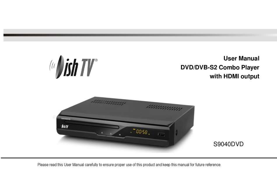 DISH TV S9040DVD USER MANUAL Pdf Download ManualsLib