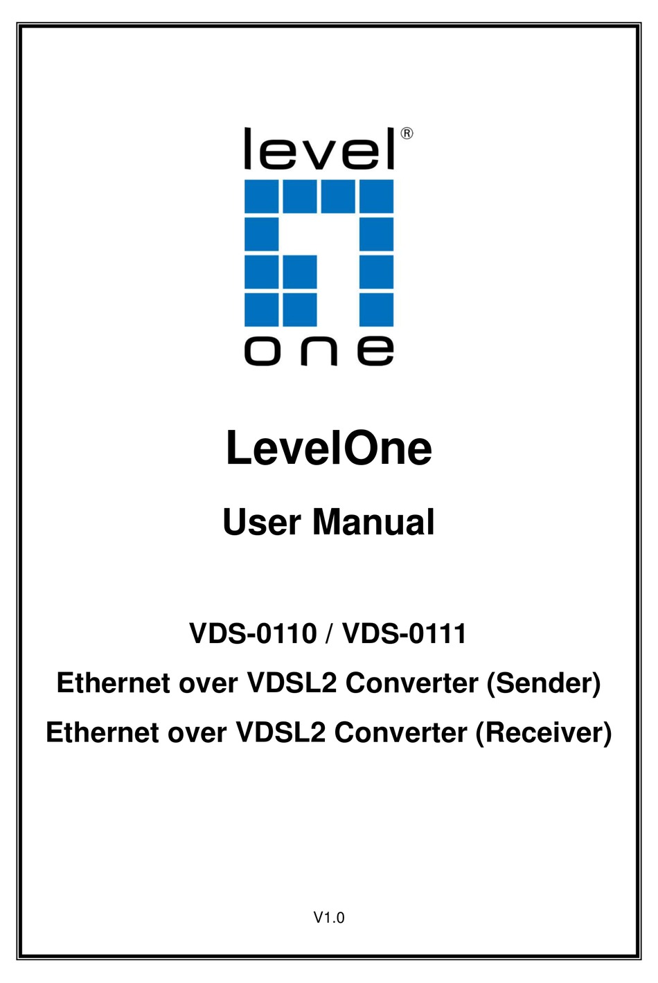 LEVELONE VDS-0110 USER MANUAL Pdf Download | ManualsLib