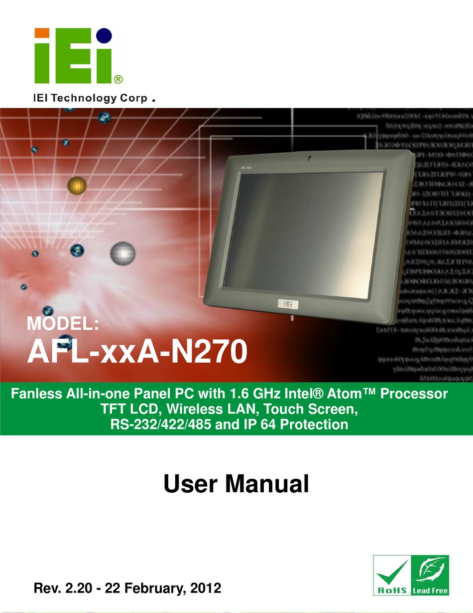 IEI TECHNOLOGY AFL-A-N270 USER MANUAL Pdf Download | ManualsLib