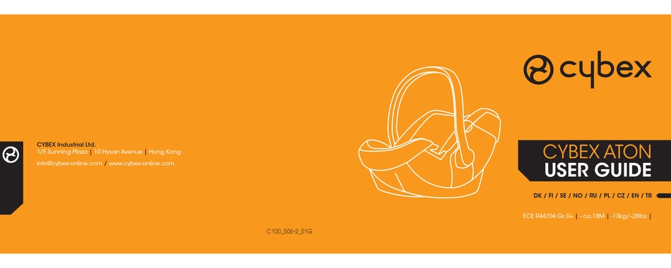 CYBEX ATON USER MANUAL Pdf Download | ManualsLib