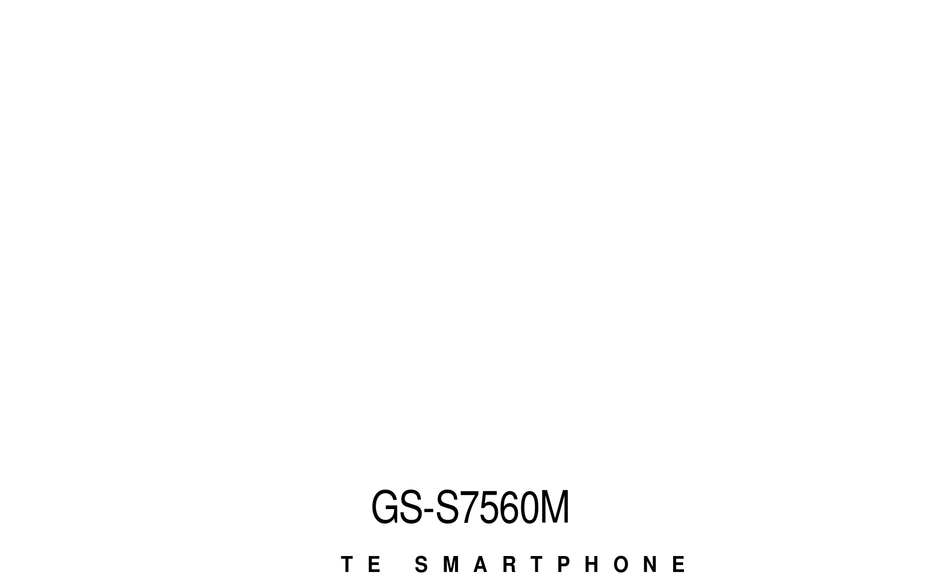 SAMSUNG GS-S7560M USER MANUAL Pdf Download | ManualsLib