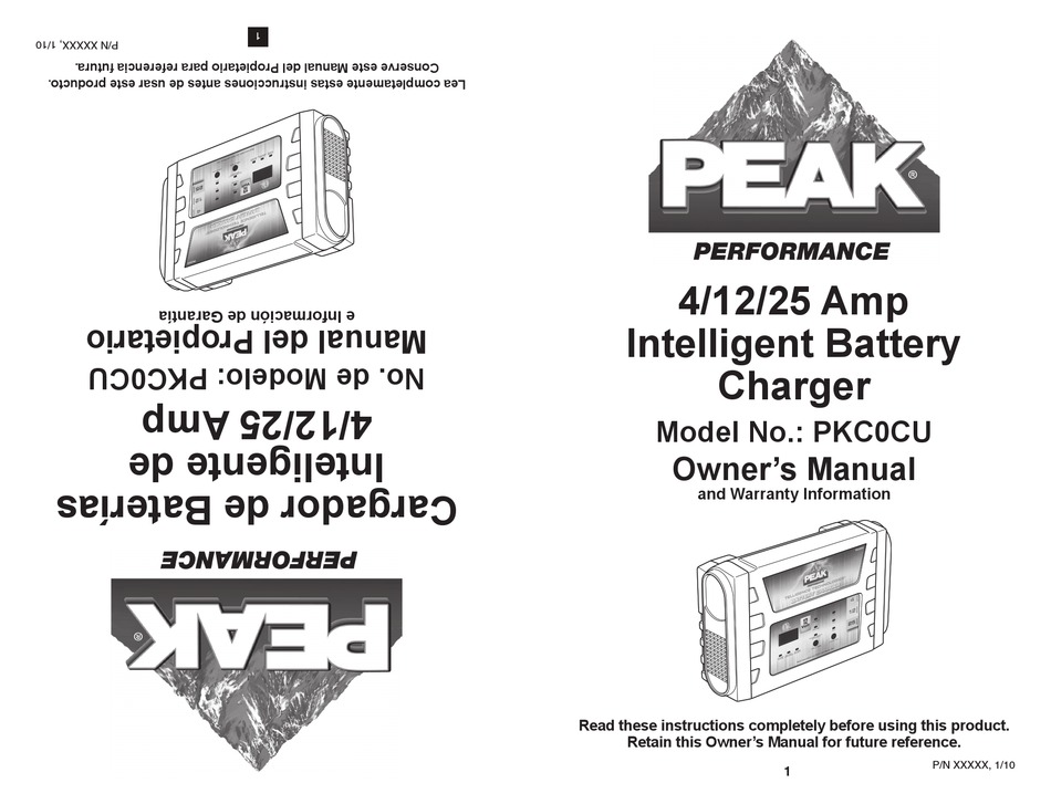 PEAK PERFORMANCE PKC0CU OWNER S MANUAL Pdf Download ManualsLib