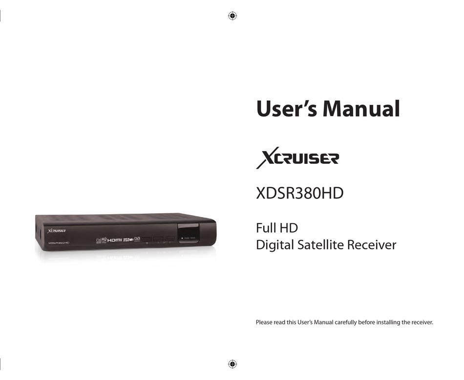 XCRUISER XDSR380HD USER MANUAL Pdf Download | ManualsLib