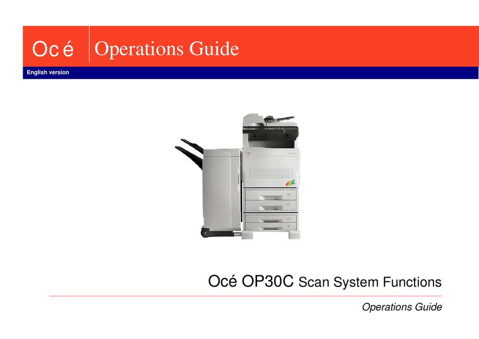 OCE OP30C OPERATION MANUAL Pdf Download | ManualsLib