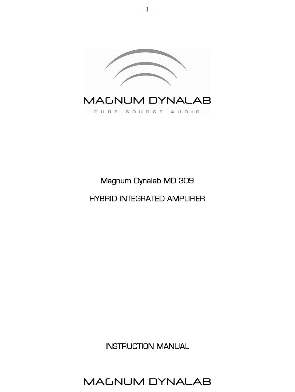 MAGNUM MD 309 NSTRUCTION MANUAL Pdf Download | ManualsLib