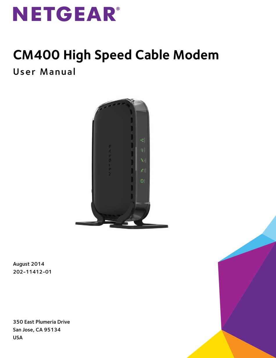 NETGEAR CM400 USER MANUAL Pdf Download | ManualsLib