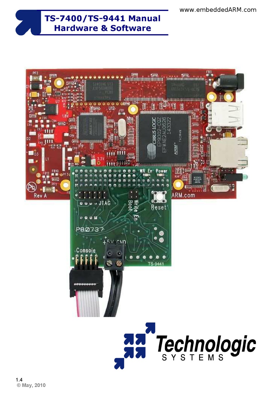 TECHNOLOGIC SYSTEMS TS-7400 HARDWARE & SOFTWARE INSTALLATION Pdf ...