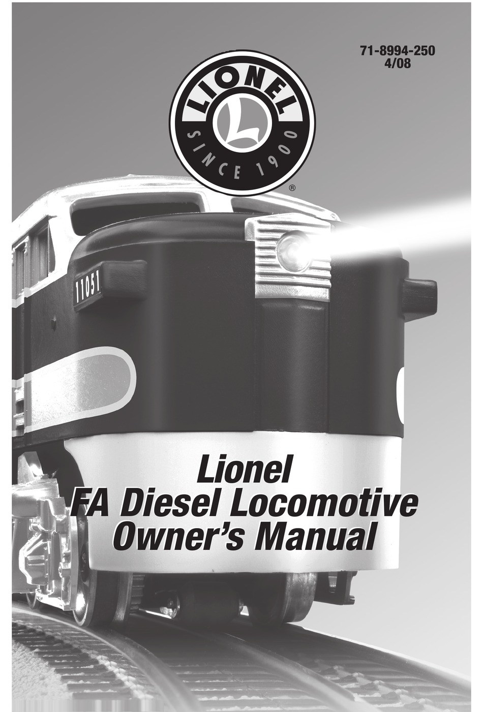 LIONEL FA DIESEL LOCOMOTIVE OWNER'S MANUAL Pdf Download | ManualsLib