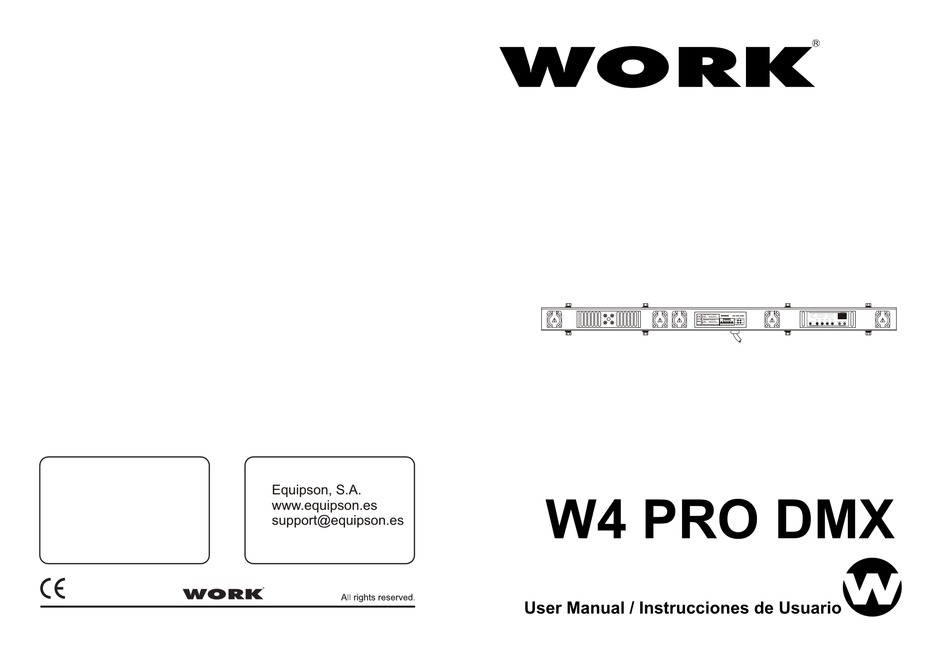 WORK PRO W4 PRO DMX USER MANUAL Pdf Download | ManualsLib