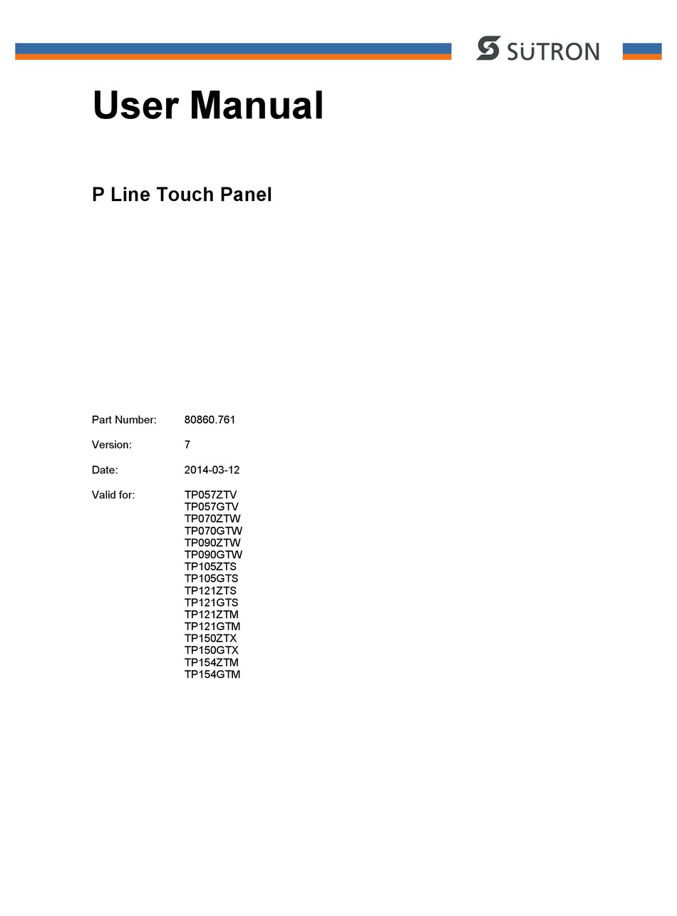 SUTRON P LINE USER MANUAL Pdf Download | ManualsLib