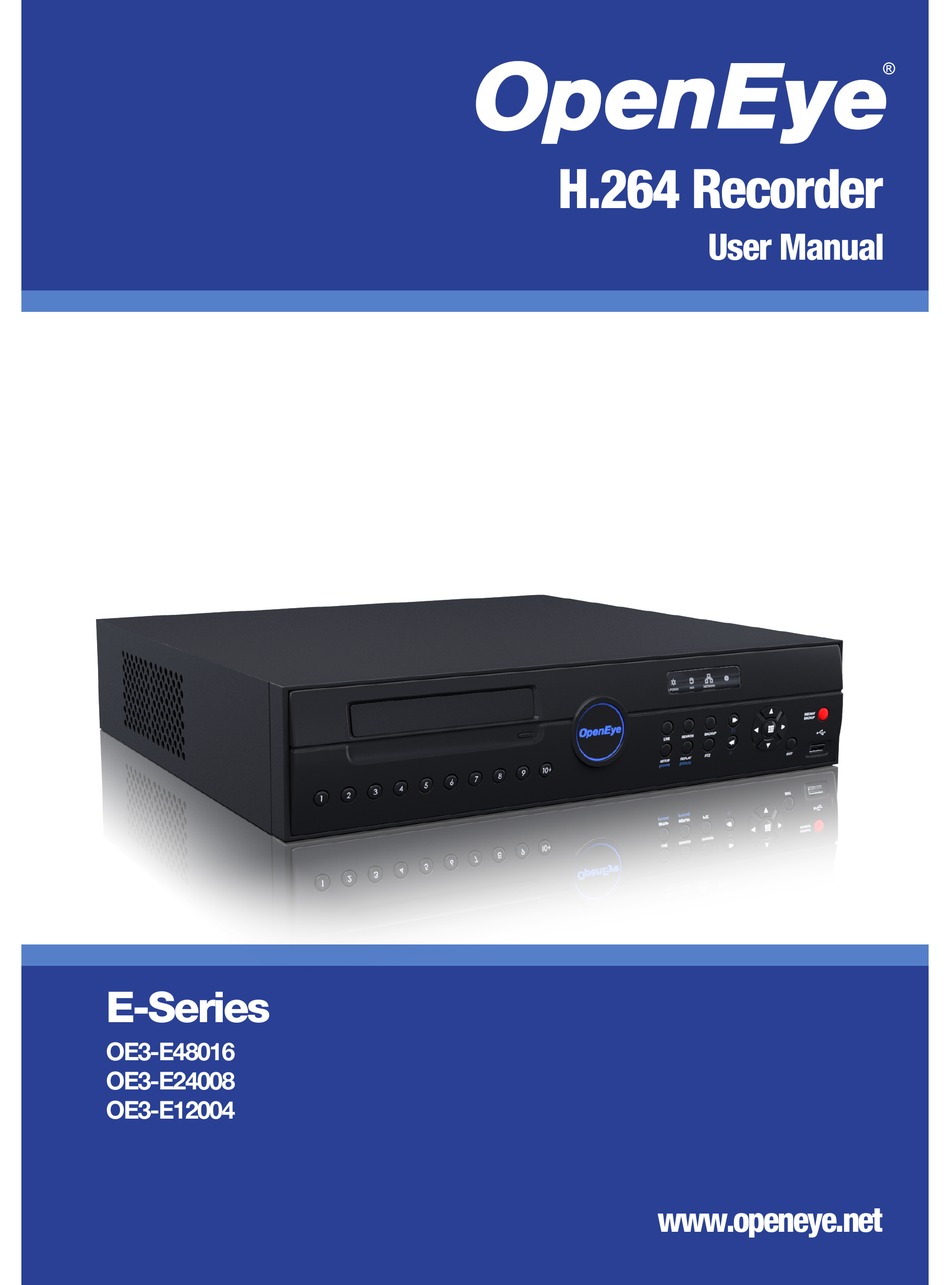 OPENEYE OE3-E48016 USER MANUAL Pdf Download | ManualsLib