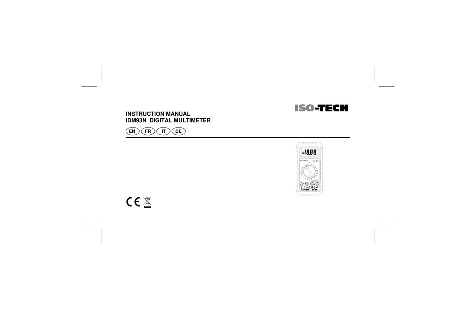 ISOTECH IDM93N INSTRUCTION MANUAL Pdf Download | ManualsLib