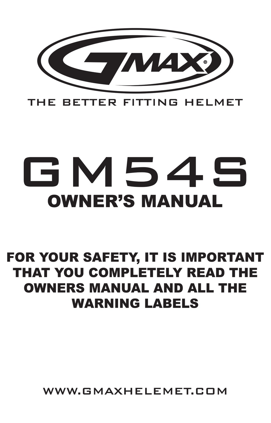 GMAX GM54S OWNER'S MANUAL Pdf Download | ManualsLib