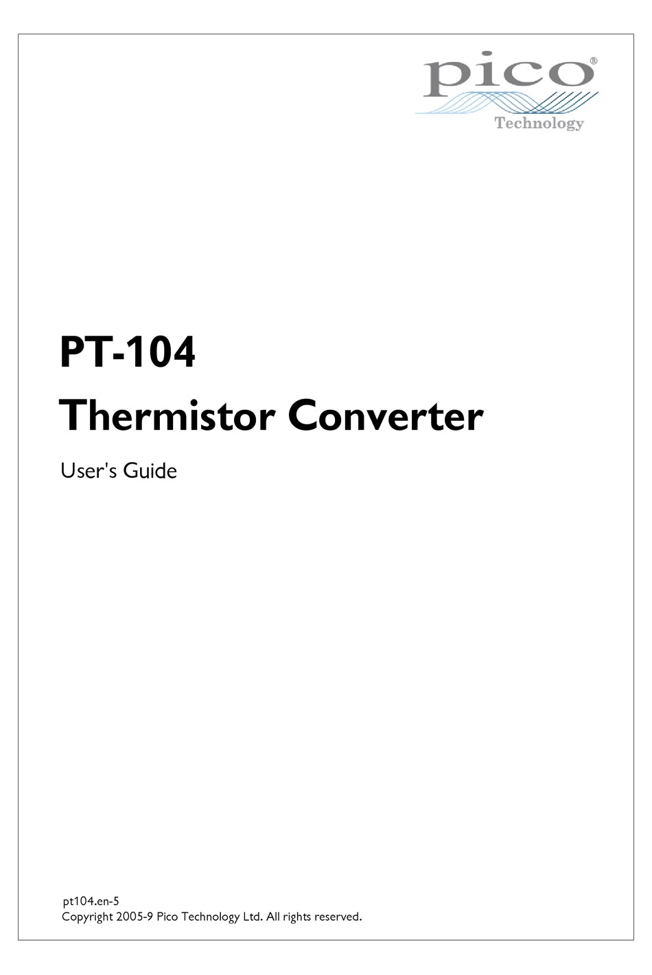 Pico Pt 104 User Manual Pdf Download Manualslib
